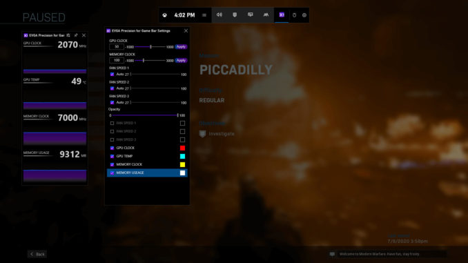 EVGA Precision for Game Bar: OSD und Overclocking direkt im Spiel ...