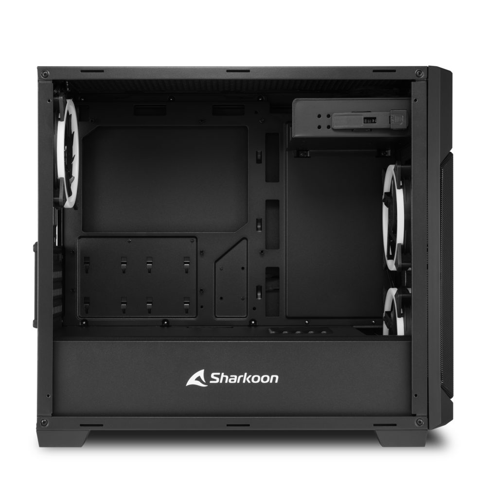 Sharkoon V1000 RGB: mATX Gehäuse mit RGB und 5.25 Zoll Schacht ...