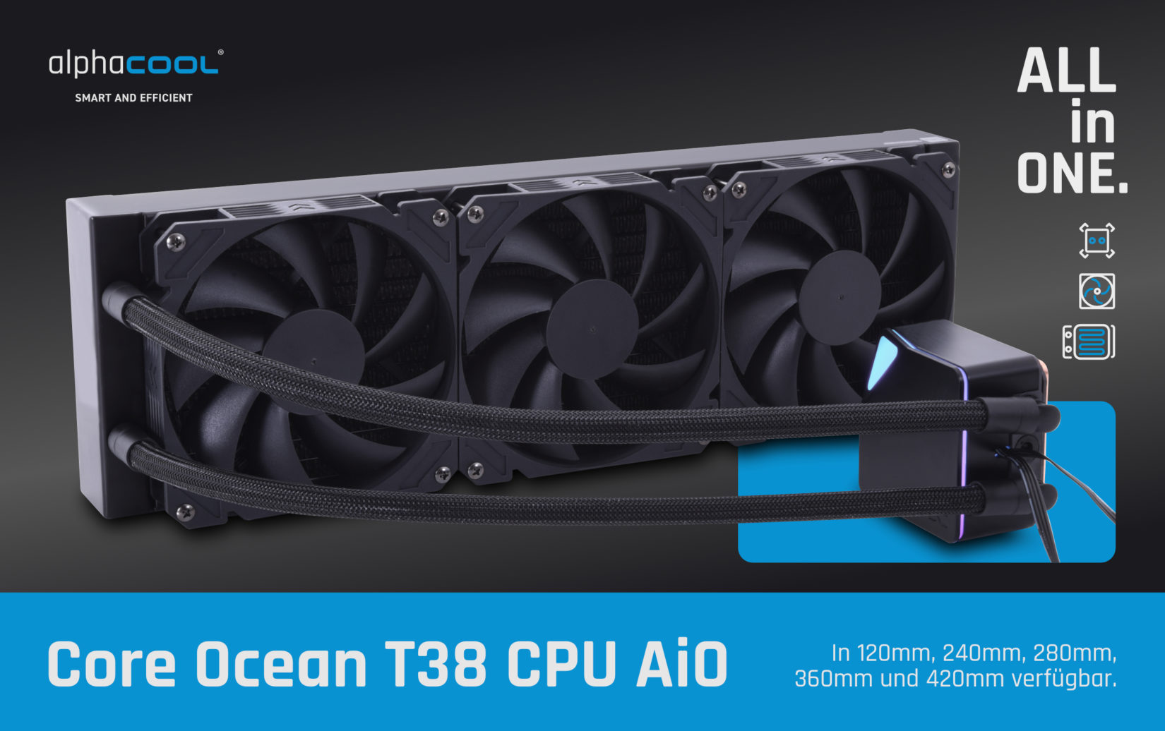 Alphacool stellt Core Ocean T38 AiO vor - Hardware-Helden