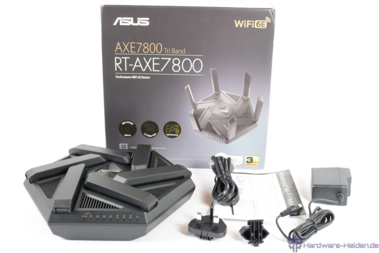 ASUS RT-AXE7800 TriBand WiFi 6E Router im Test - Hardware-Helden