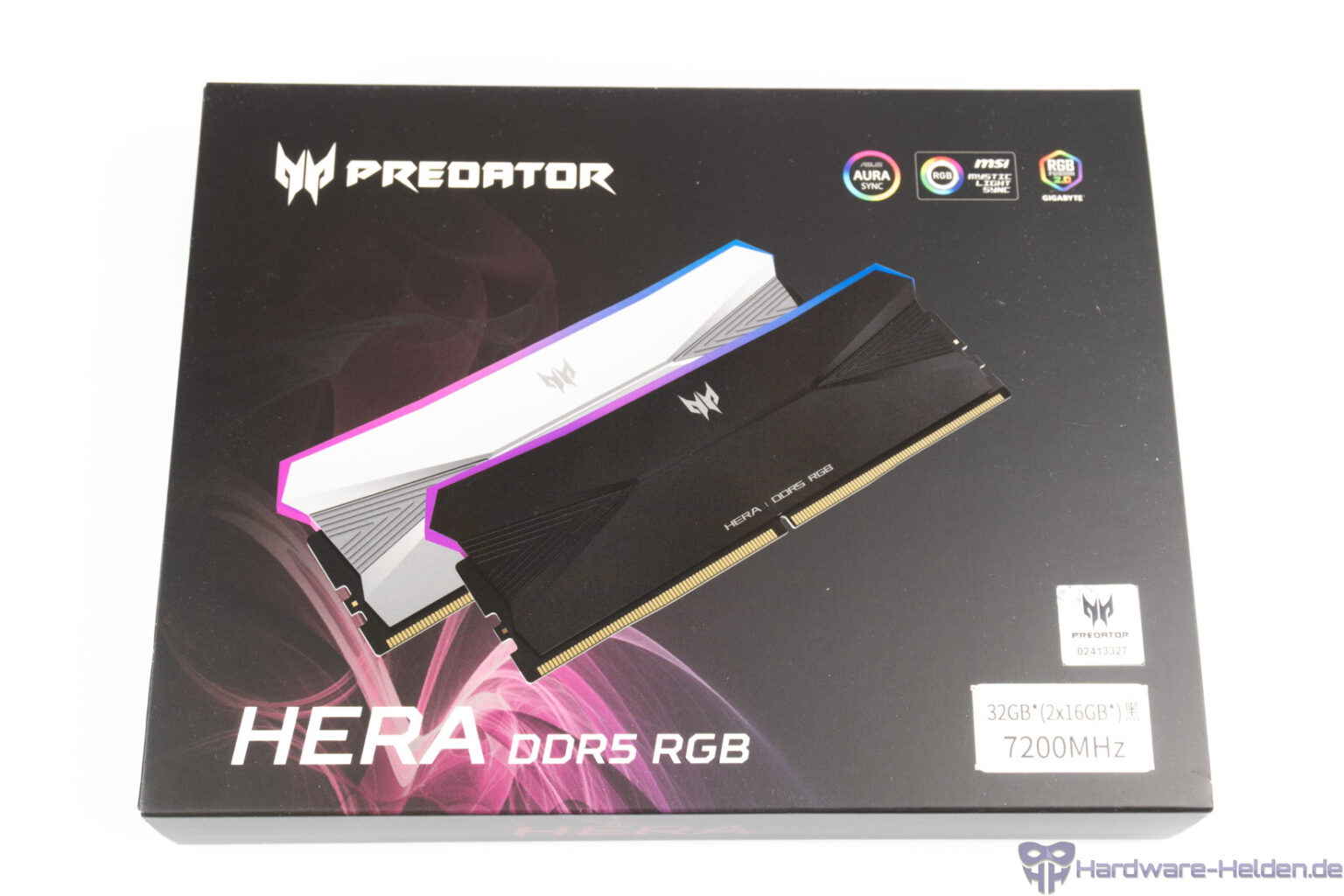 Predator Hera RGB DDR5-7200 RAM im Test - Hardware-Helden